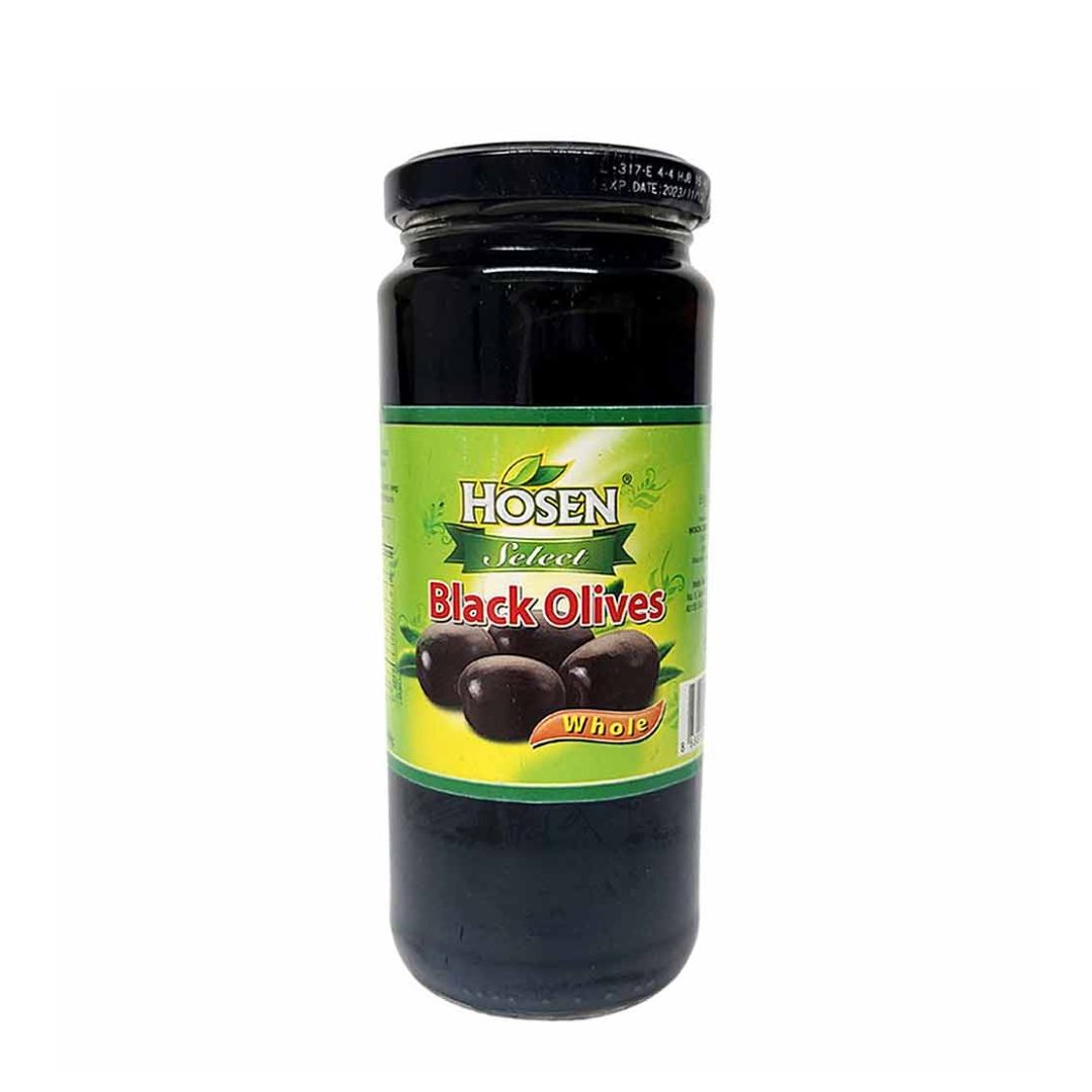 HOSEN BLACK OLIVES WHOLE 200G(MI)