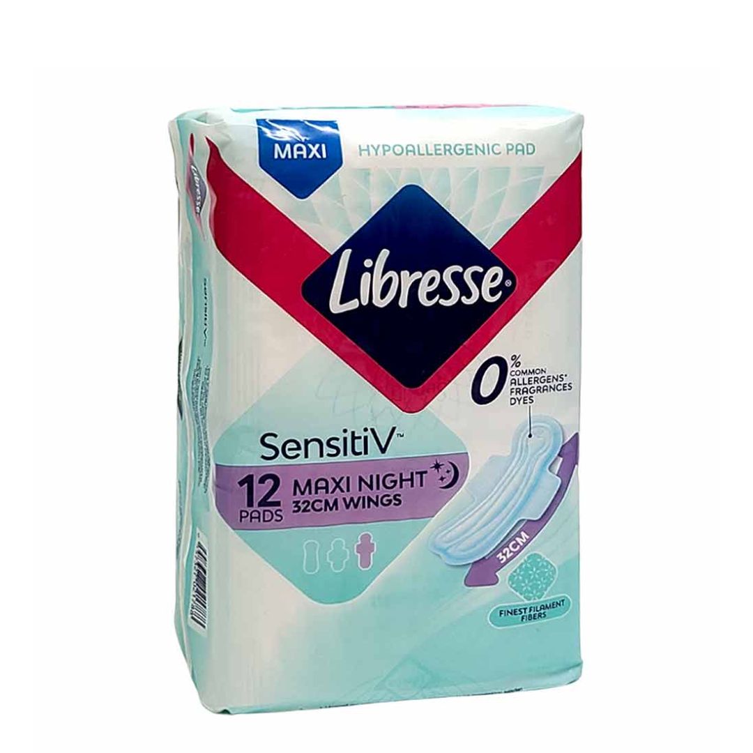LIBRESSE SENSITIV MAXI NIGHT 12 PAD 32CM